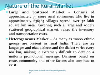 Rural Marketing, Basics | PPTX