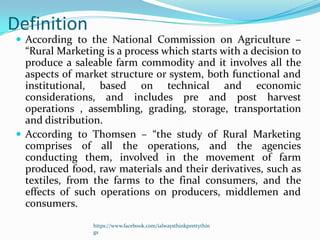 Rural Marketing, Basics | PPTX