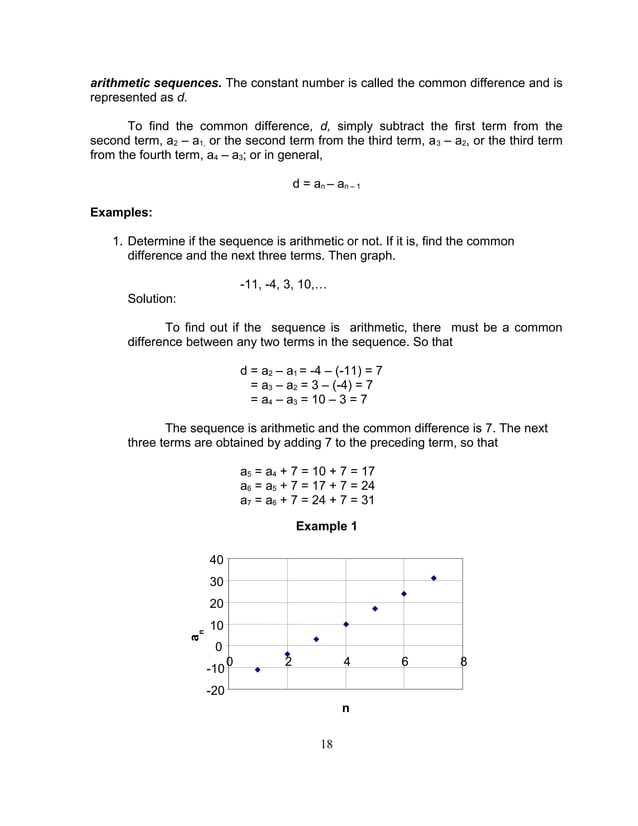 Grade 10 Math Module 1 searching for patterns, sequence and series ...