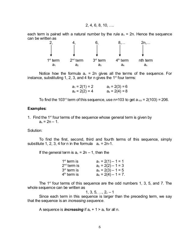 Arithmetic Sequences Worksheet Answer Key Worksheet List