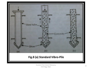 Module-1 sketch-Pile Foundation_Advanced Construction Technology | PDF