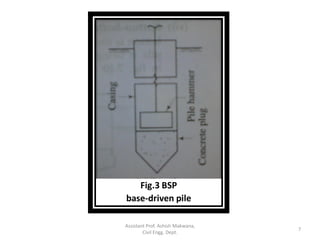 Module-1 sketch-Pile Foundation_Advanced Construction Technology | PDF