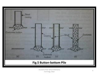 Module-1 sketch-Pile Foundation_Advanced Construction Technology | PDF