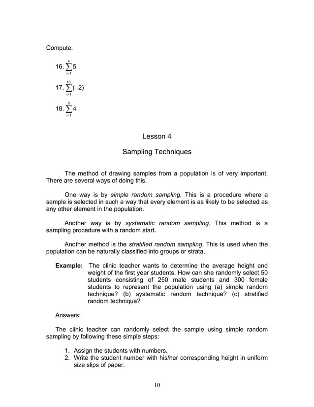 Module 1 statistics | PDF | Science