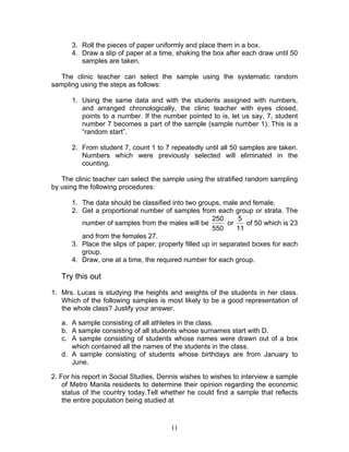 Module 1 statistics | PDF