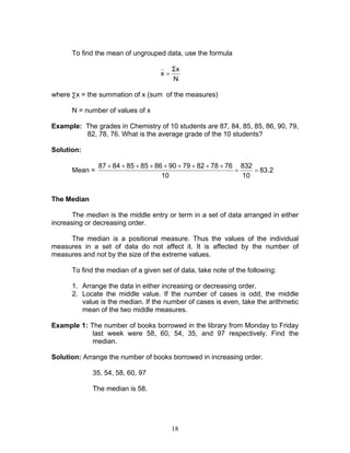 Module 1 statistics | PDF