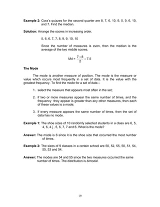 Module 1 statistics | PDF