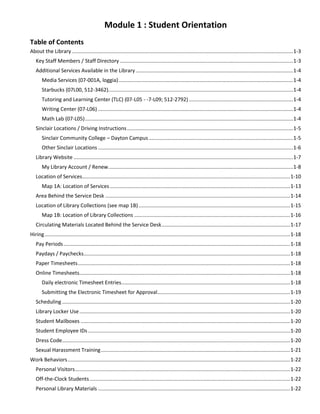 Module 1 student orientation | PDF