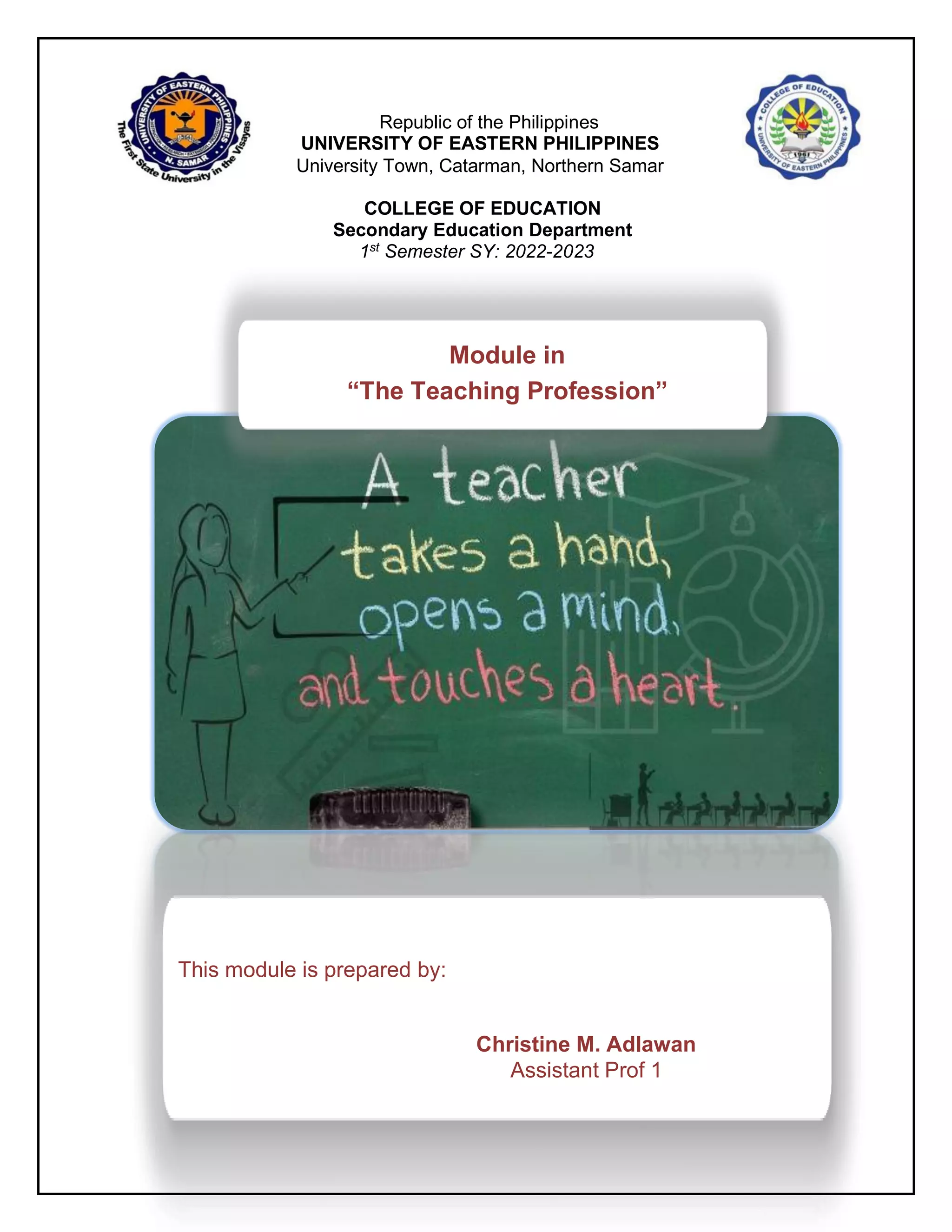 Module 1 - The Teaching Profession.pdf