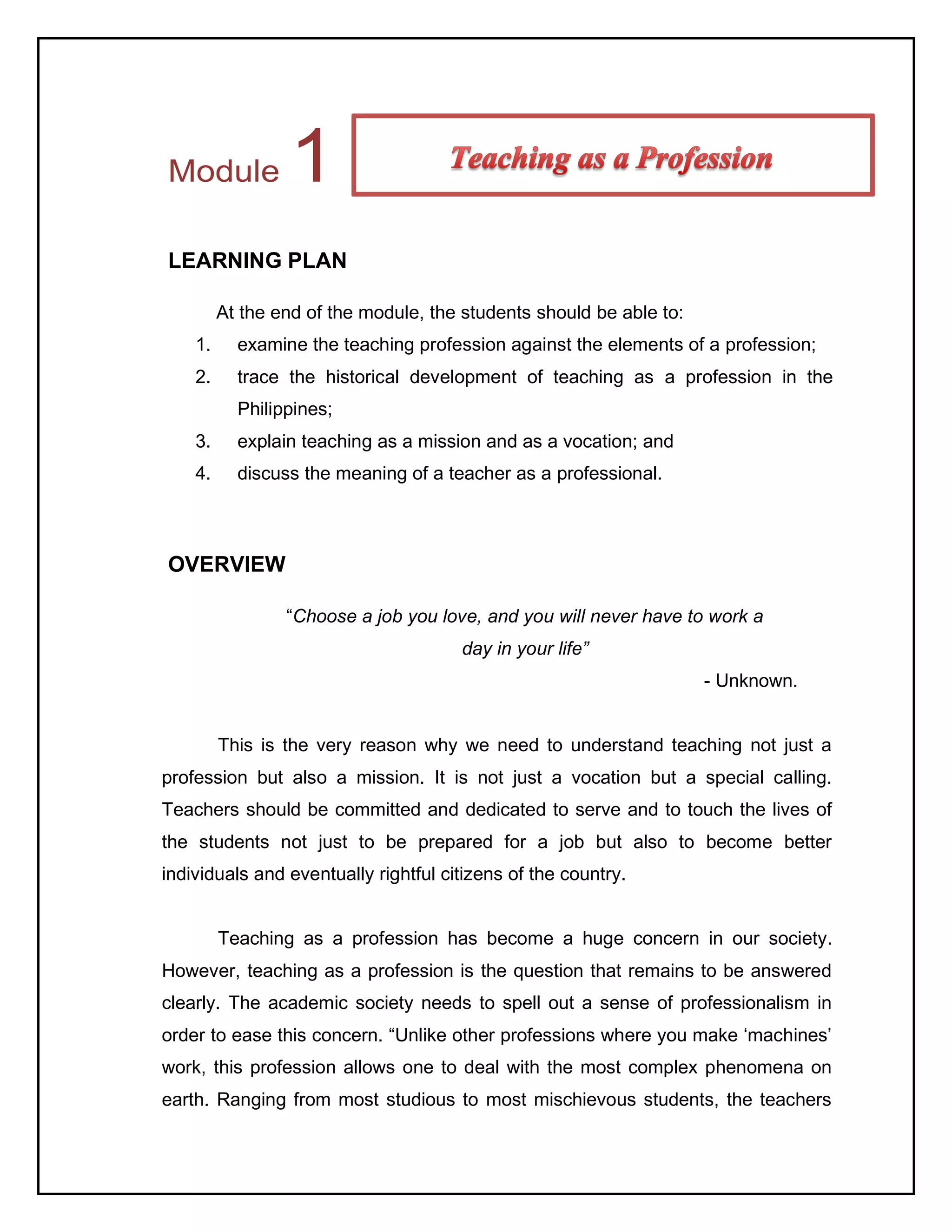 Module 1 - The Teaching Profession.pdf