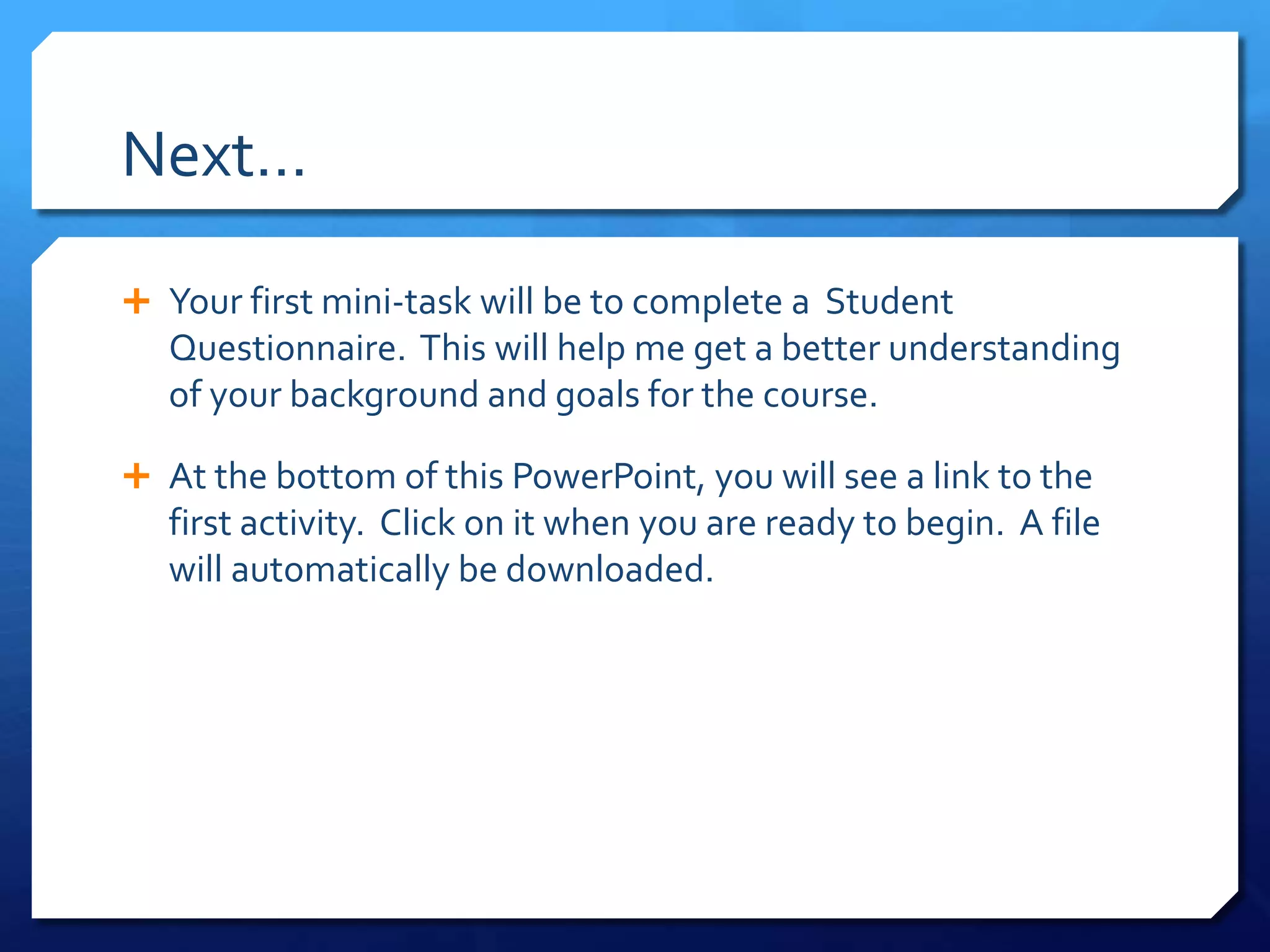 Module 1 topic 1.1 | PPT