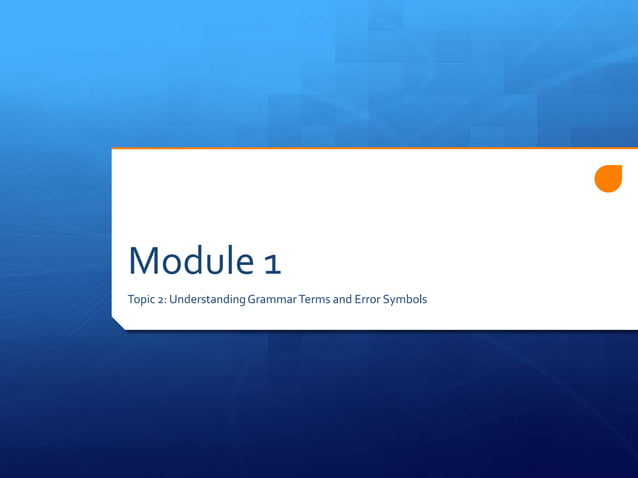 Module 1 topic 1.2 | PPT