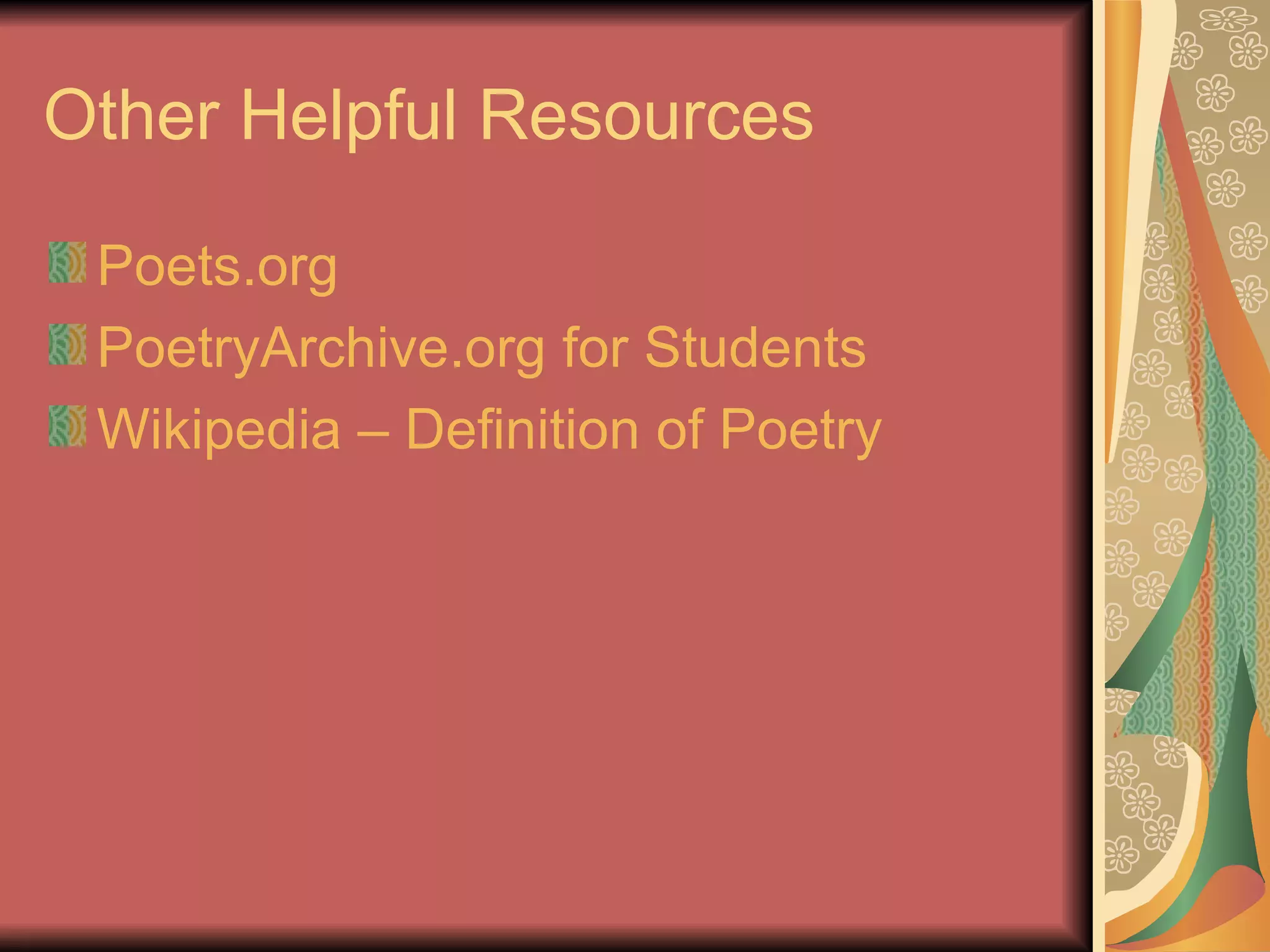 Module 1 - What Is Poetry | PPT