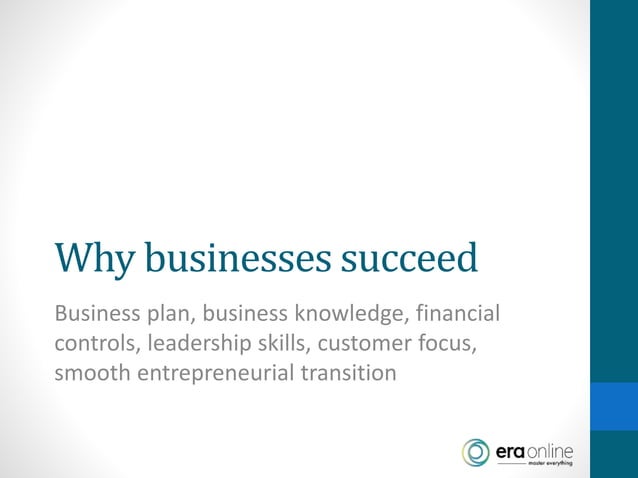 Module 1 why businesses succeed | PPTX