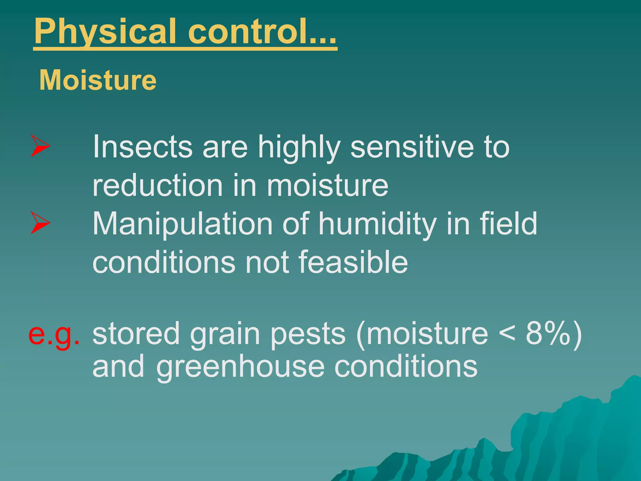 management of insect pest | PDF