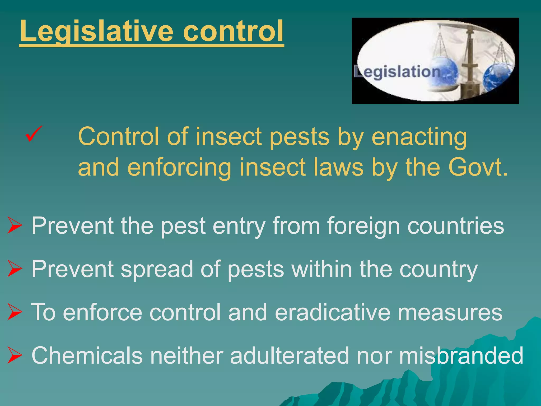 management of insect pest | PDF