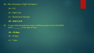DGCA AME EXAM MODULE - 10 AVIATION LEGISLATION | PPTX