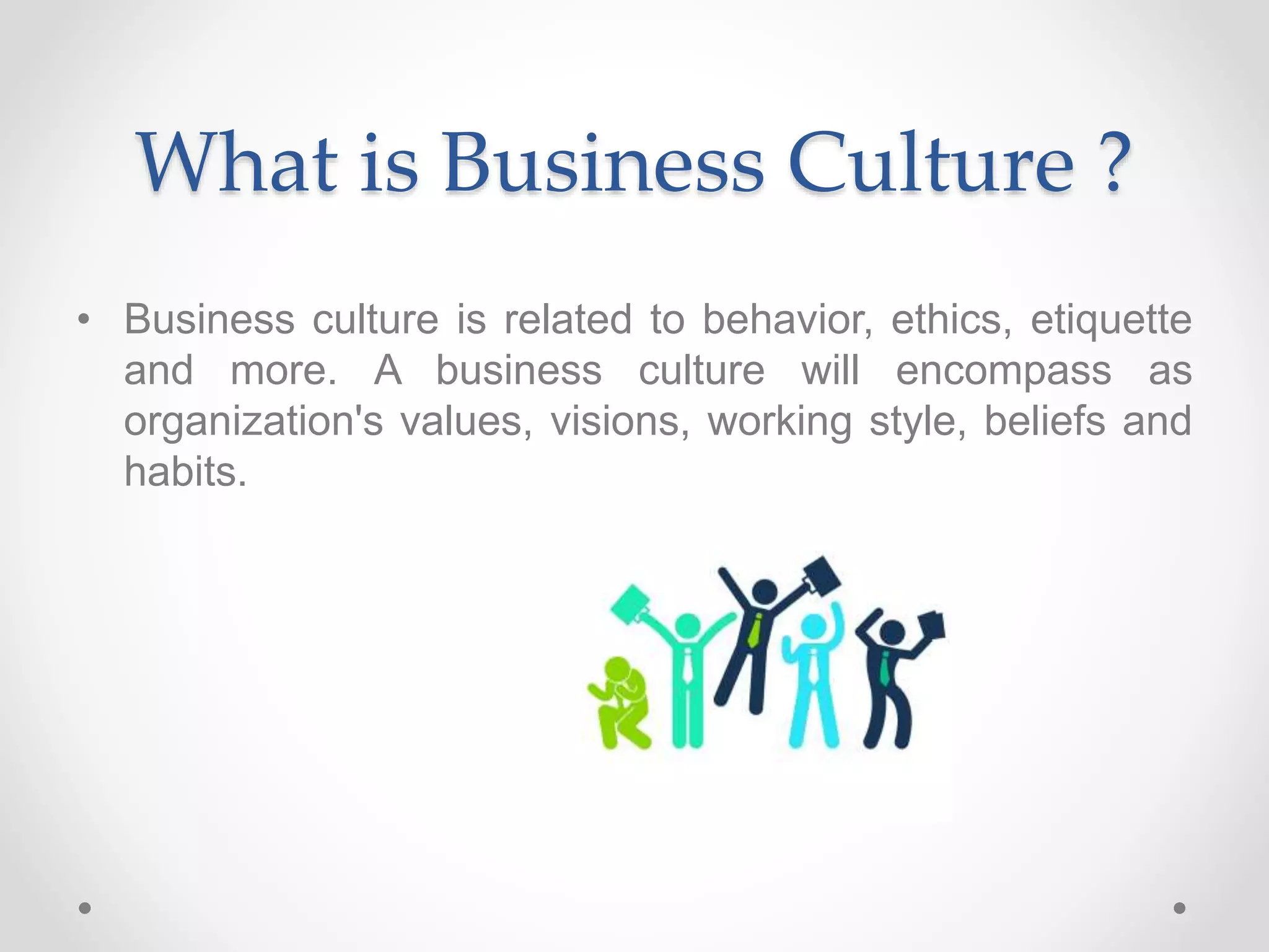 Business culture | PPTX