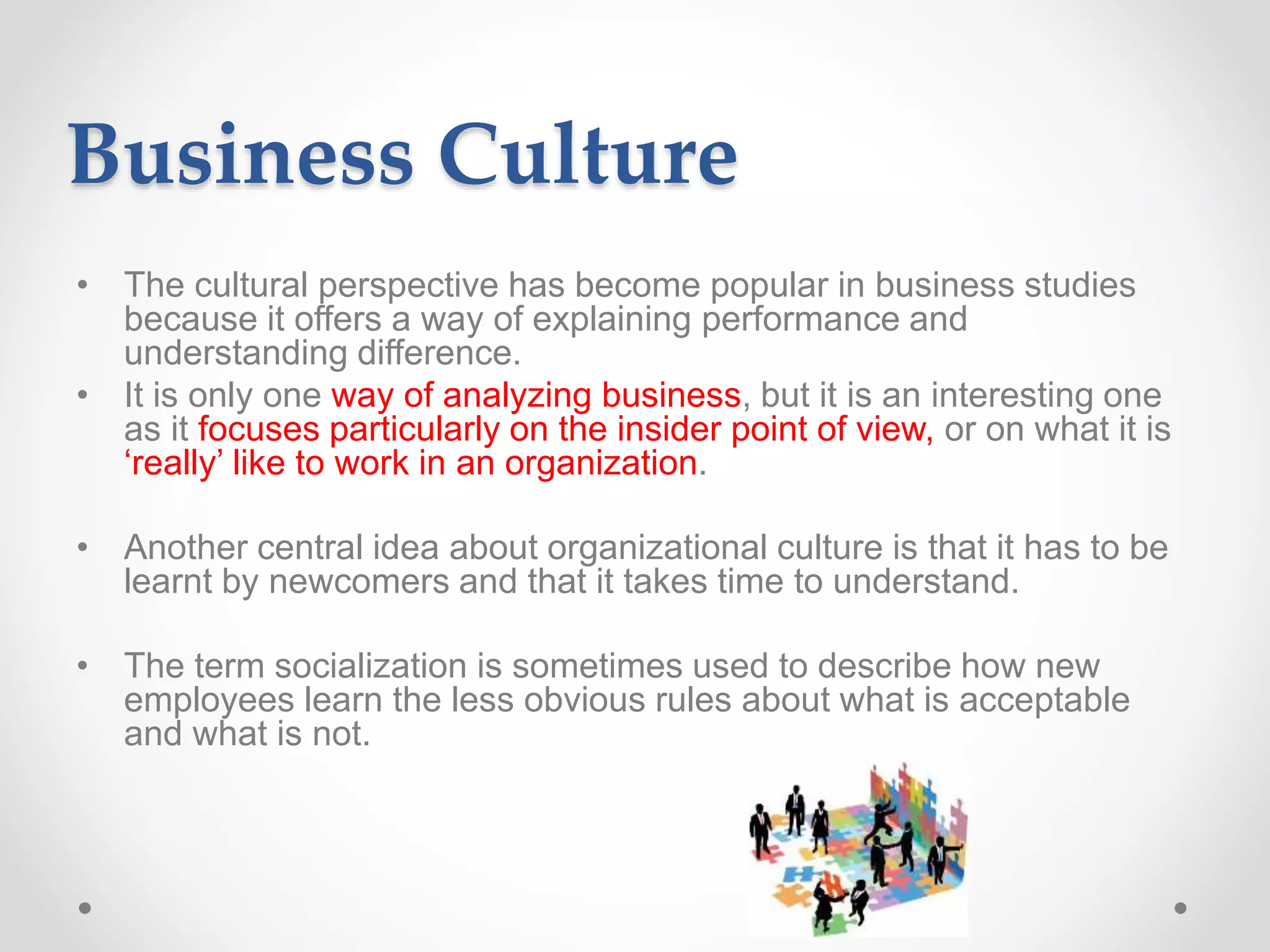 Business culture | PPTX