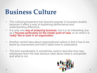Business culture | PPTX