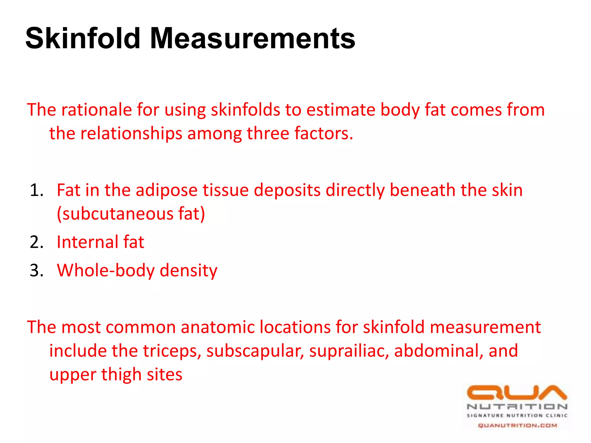 Module 10 mcc sports nutrition credit course - body composition and ...