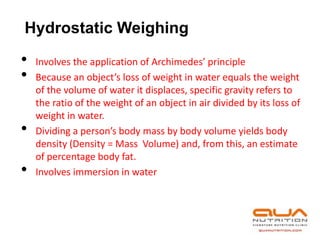 Module 10 mcc sports nutrition credit course - body composition and ...