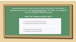 SENTENCE VARIETY | PPTX