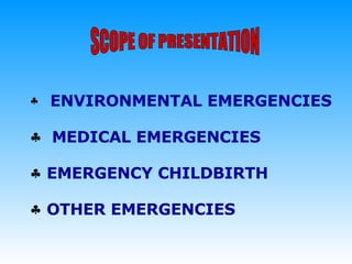 Common Emergencies | PPT