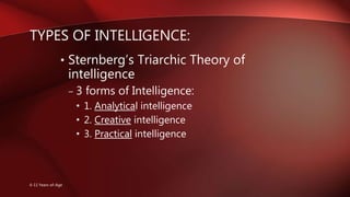 Child Psychology Module 10 intelligence and Developmental | PPT