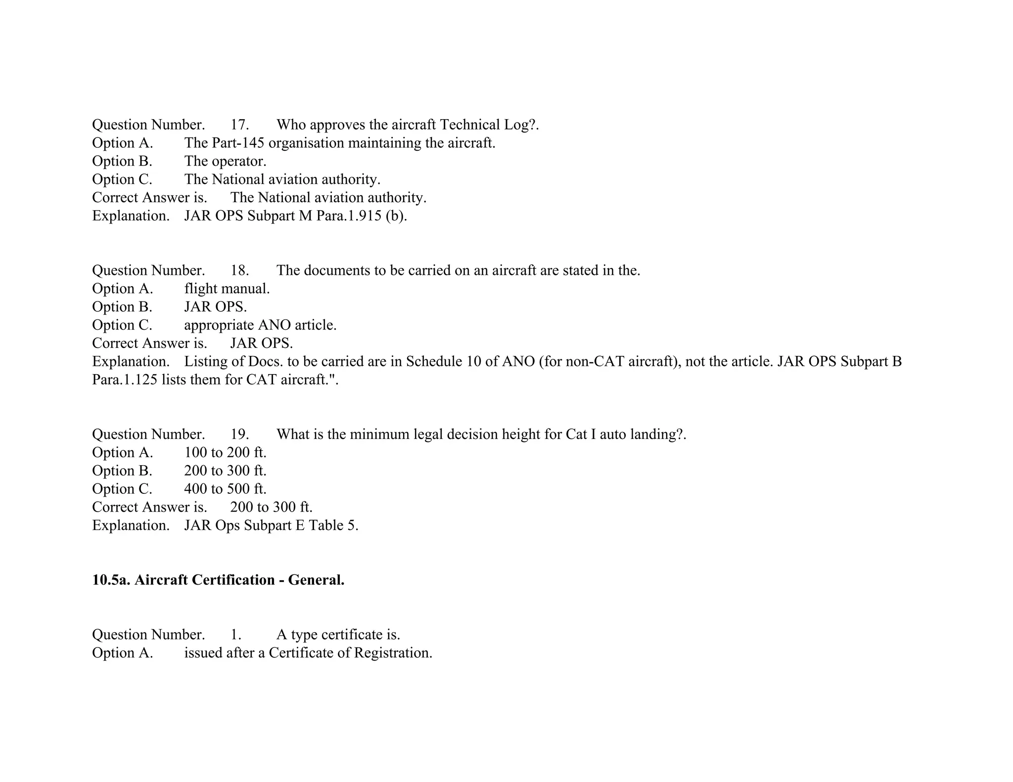 EASA Part-66 Module10 mcq's | PDF