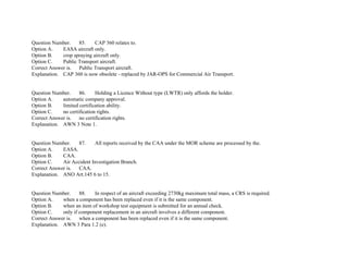 EASA Part-66 Module10 mcq's | PDF