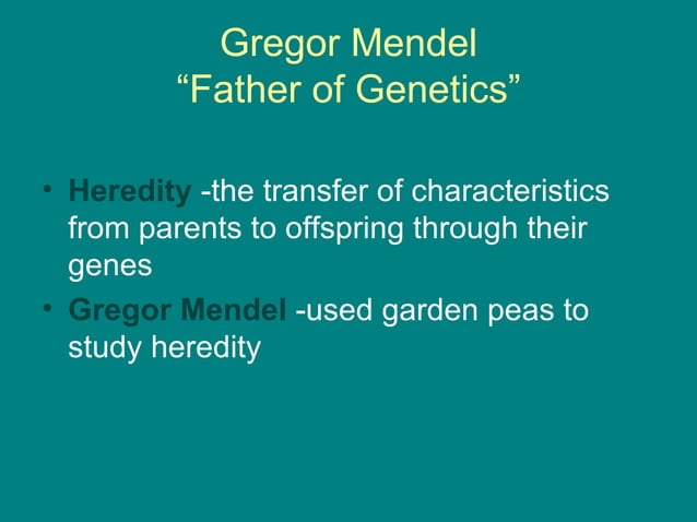Module 10 patterns of inheritance | PPT