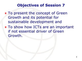 Module 10 - Session 7 green growth & sustainable development | PPTX