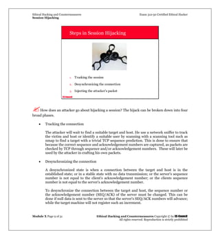Module 10 (session hijacking) | PDF