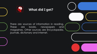 USING DIFFERENT SOURCES OF INFORMATION IN READING | PPTX
