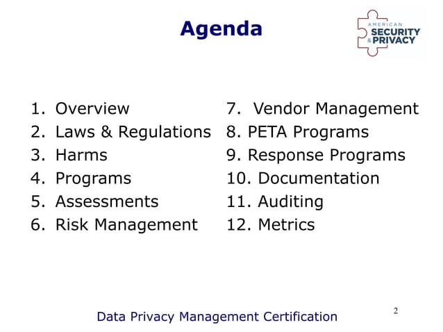 Module 11 - ASP Privacy Management Certfication.ppt