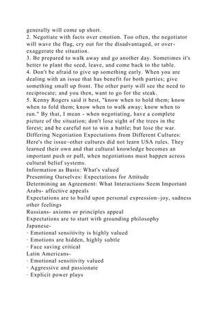 Module 11 - NegotiationWhats the benefit of studying this t.docx