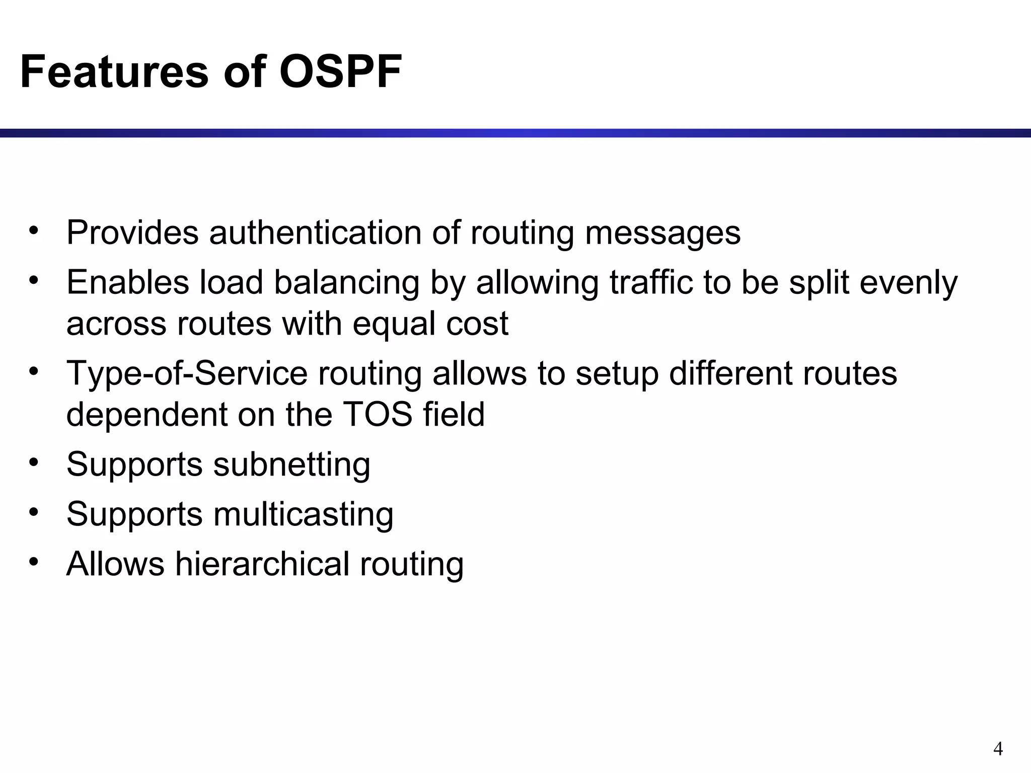 ospf routing protocol | PPT | Databases | Computer Software and ...