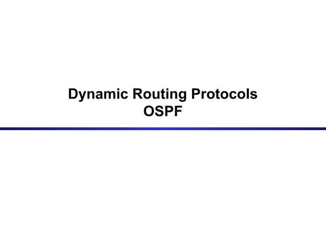 ospf routing protocol | PPT