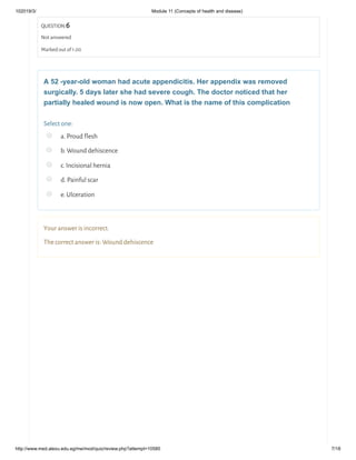 Module 11 (concepts of health and disease) | PDF