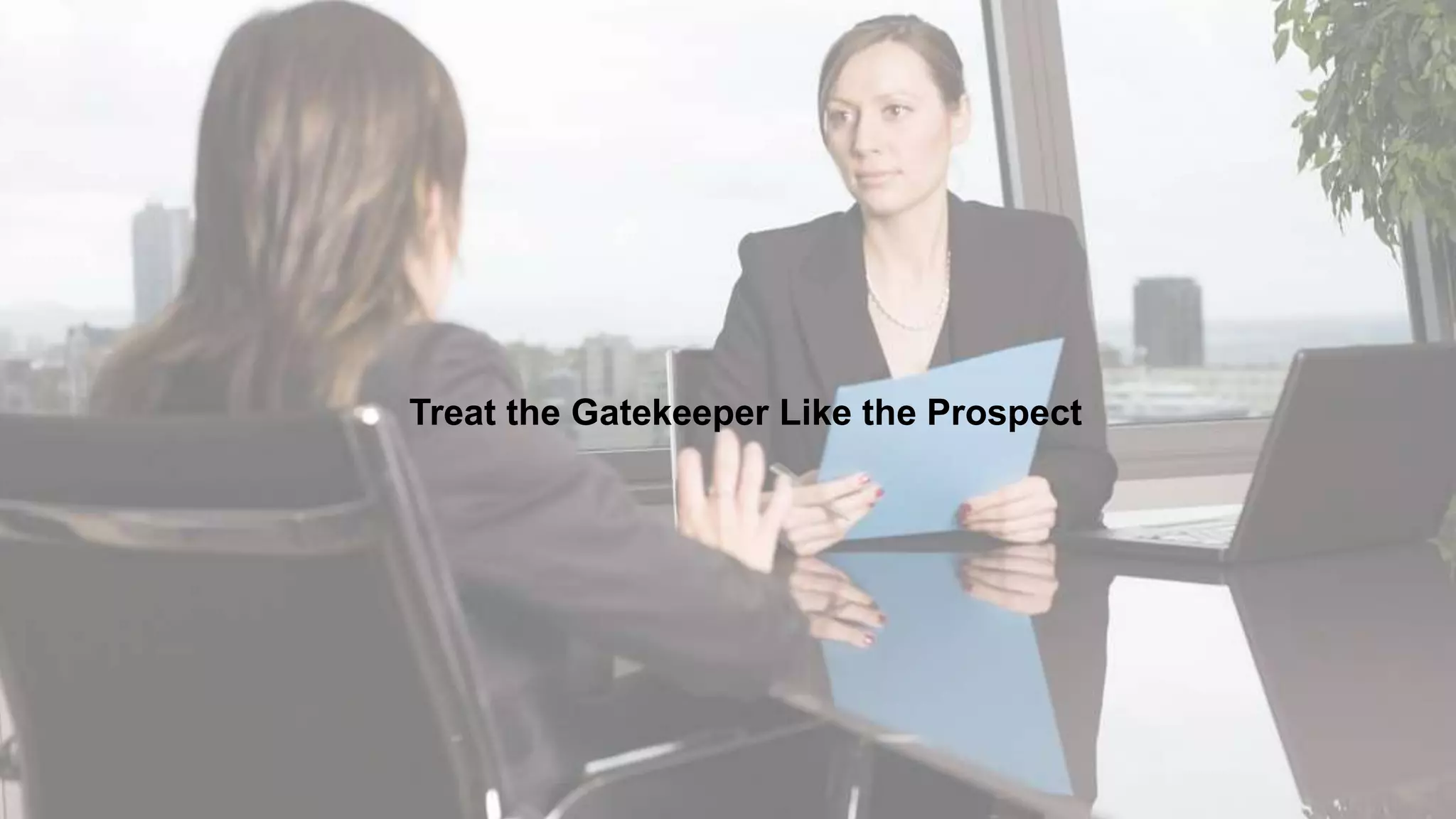 SMART Sales System - Module 11: Gatekeepers | PPTX