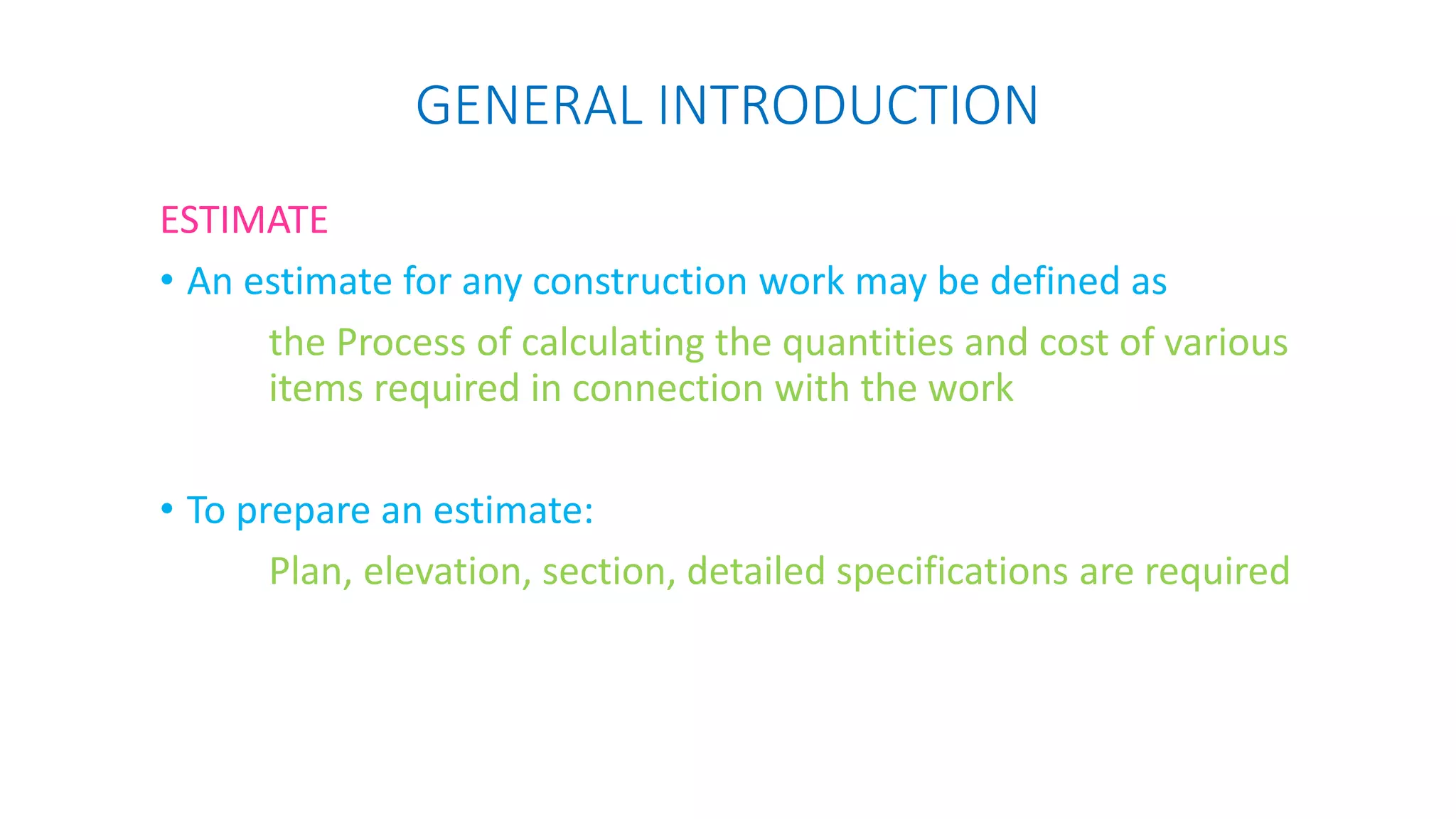 1# introduction to Quantity Surveying | PPTX