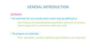 1# introduction to Quantity Surveying | PPTX