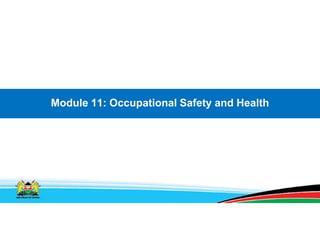 Module 11 Occupational Health Safety.pdf | Human Resources | Business