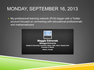 Professional Learning Network Reflection | PPT