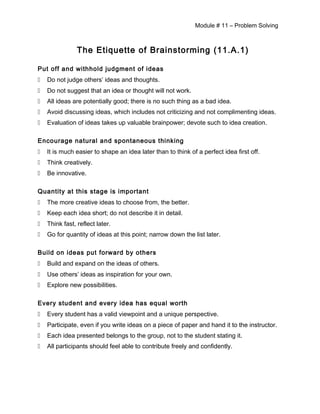 Module 11 problem solving | DOC
