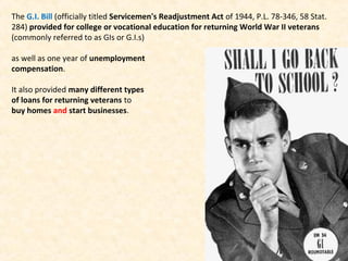 Module 12 - G.I. Bill of Rights | PPT