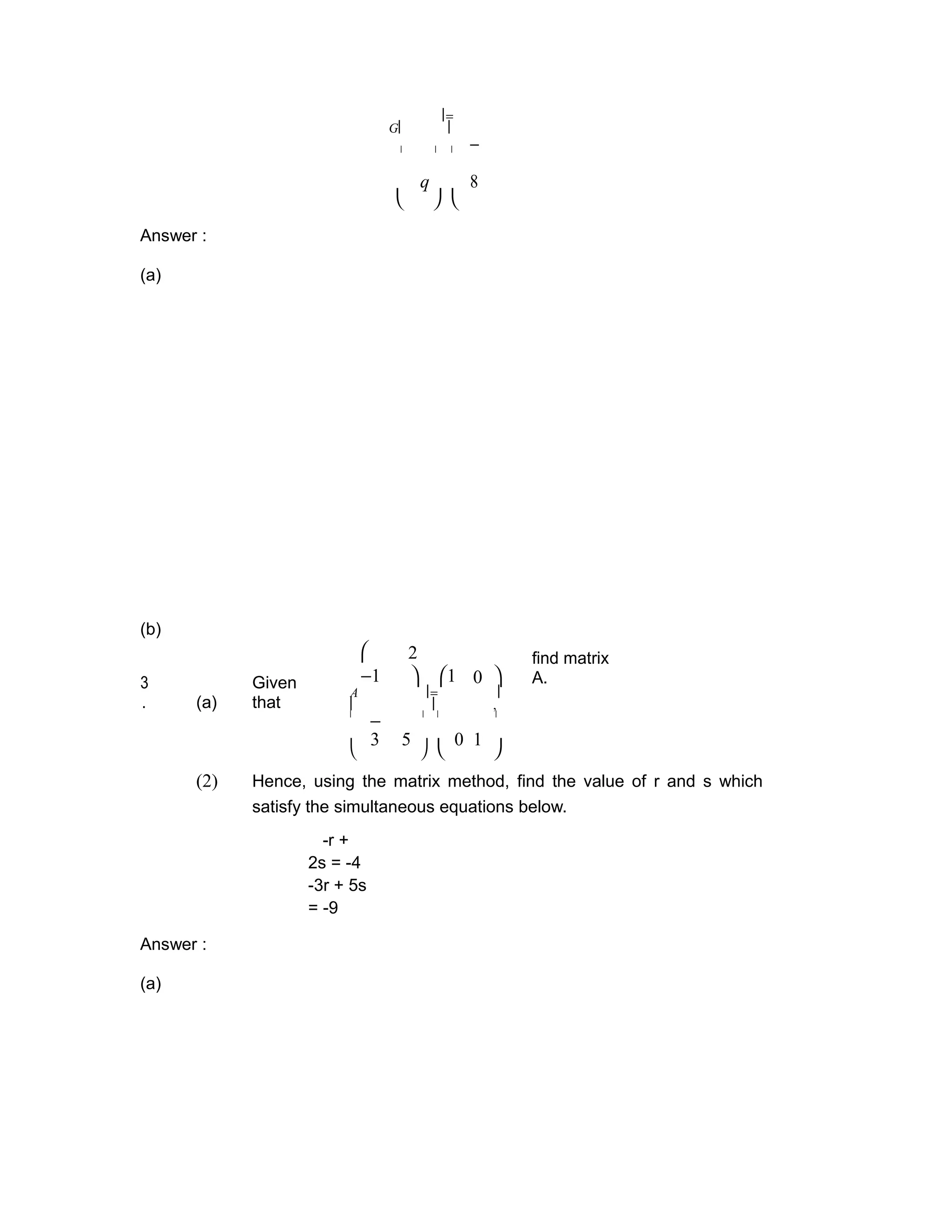 Module 12 matrices | PDF