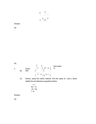 Module 12 matrices | RTF