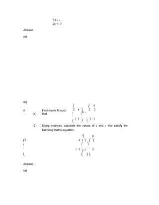 Module 12 matrices | RTF